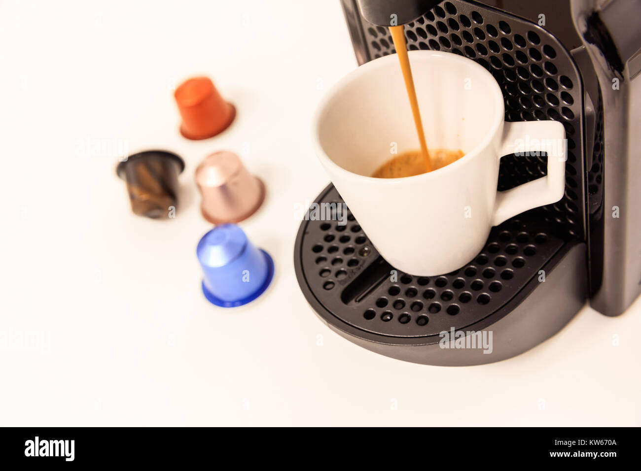 Close up modern coffee machine hi-res stock photography and images - Alamy
