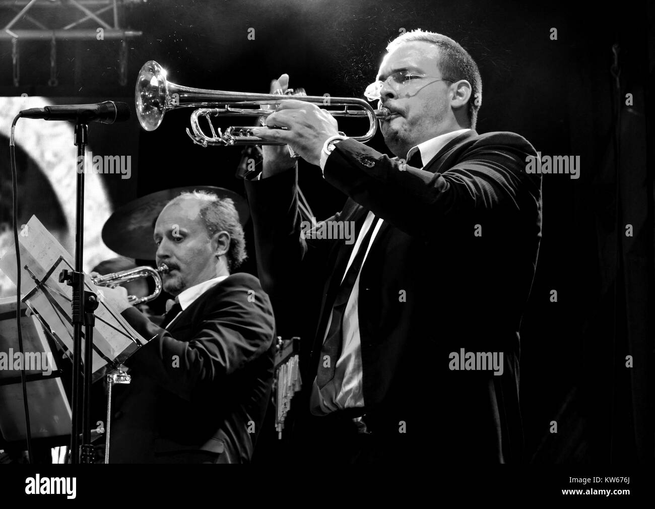 musicians at the concert Stock Photo - Alamy
