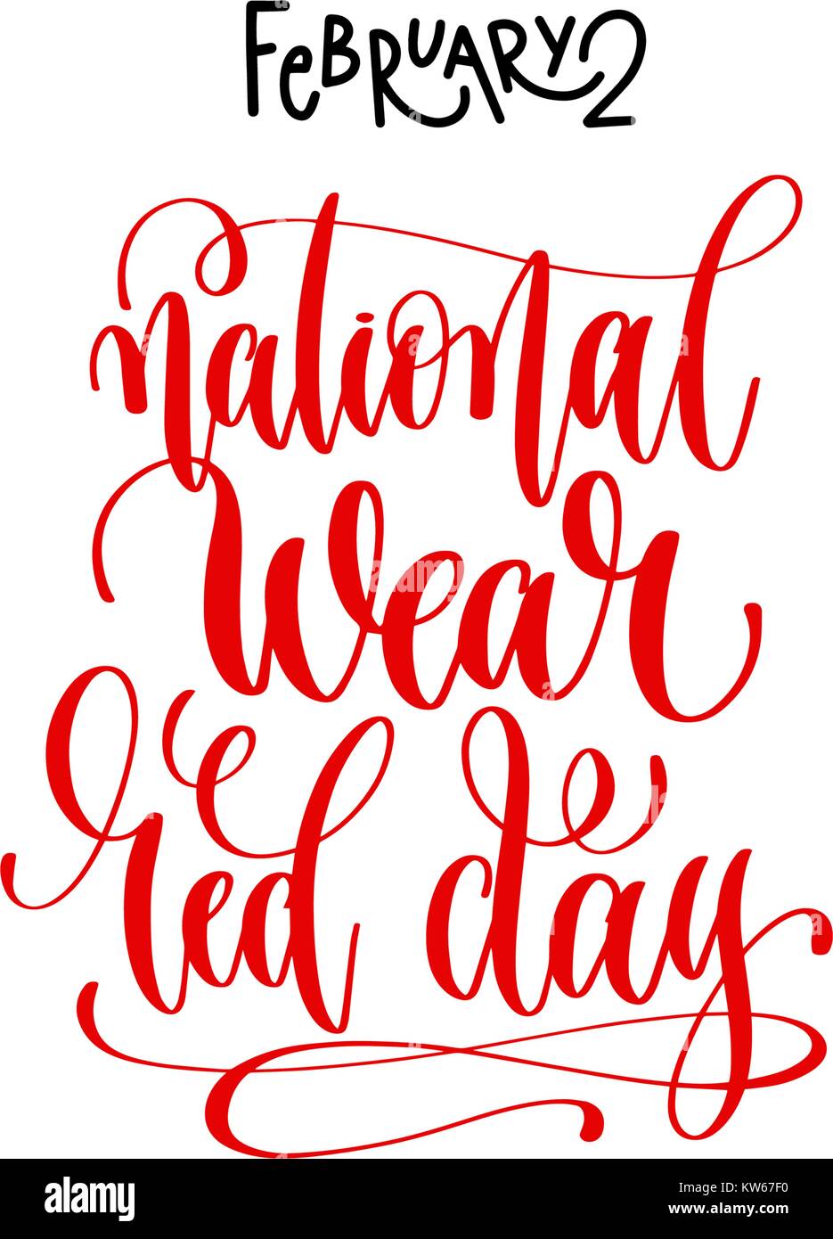 february 2 - national wear red day - heart disease help in Unite Stock ...