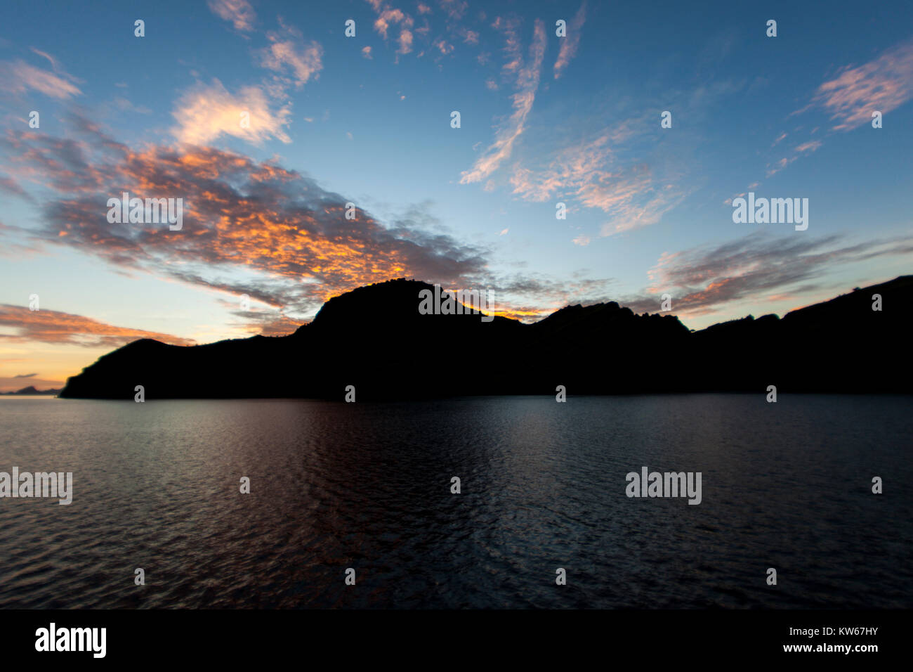 Sunrise in Komodo National Park Indonesia Stock Photo - Alamy
