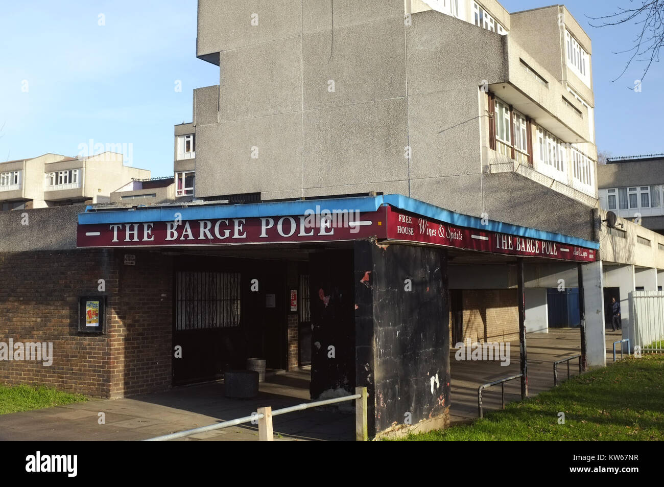 The Barge Pole pub, Post-war housing estate, Thamesmead, near Abbey ...