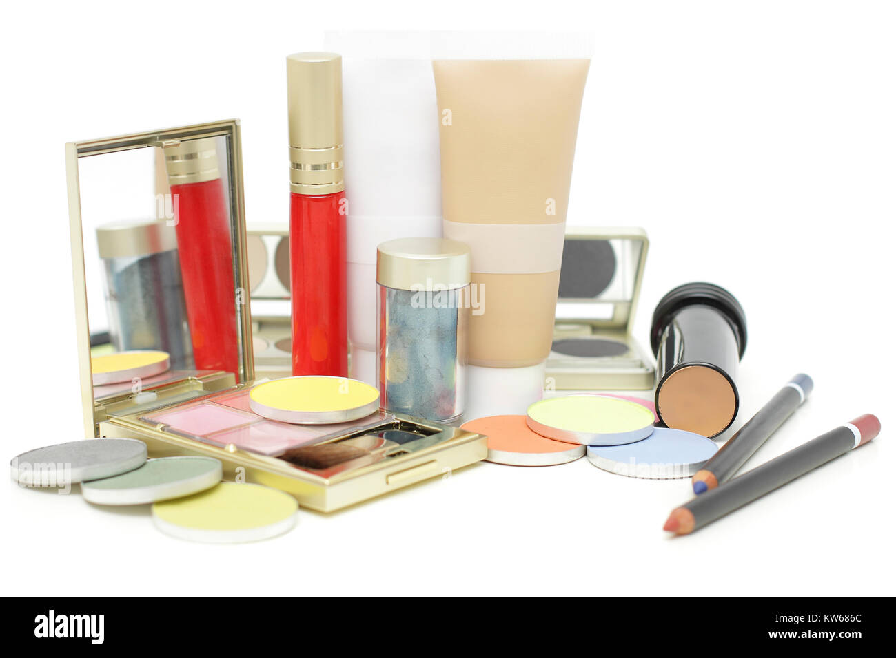 Cosmetics up women Cut Out Stock Images & Pictures - Alamy