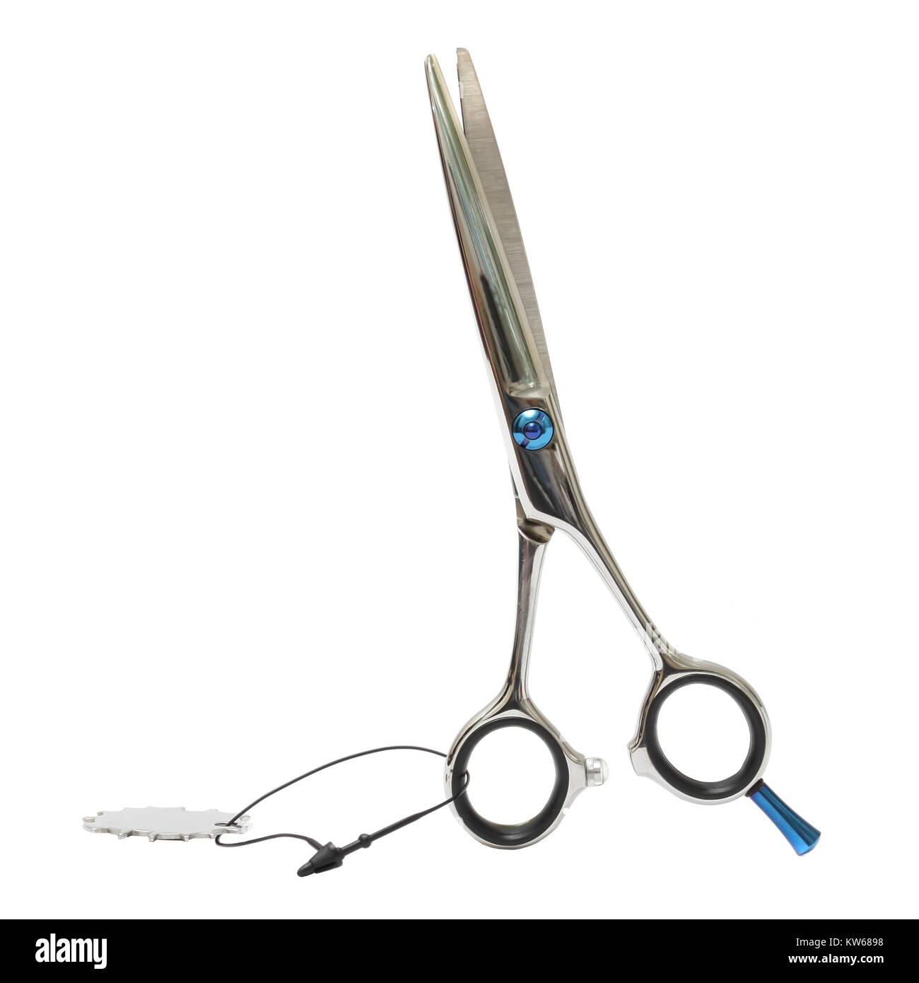 modern professional scissors isolated on white Stock Photo - Alamy