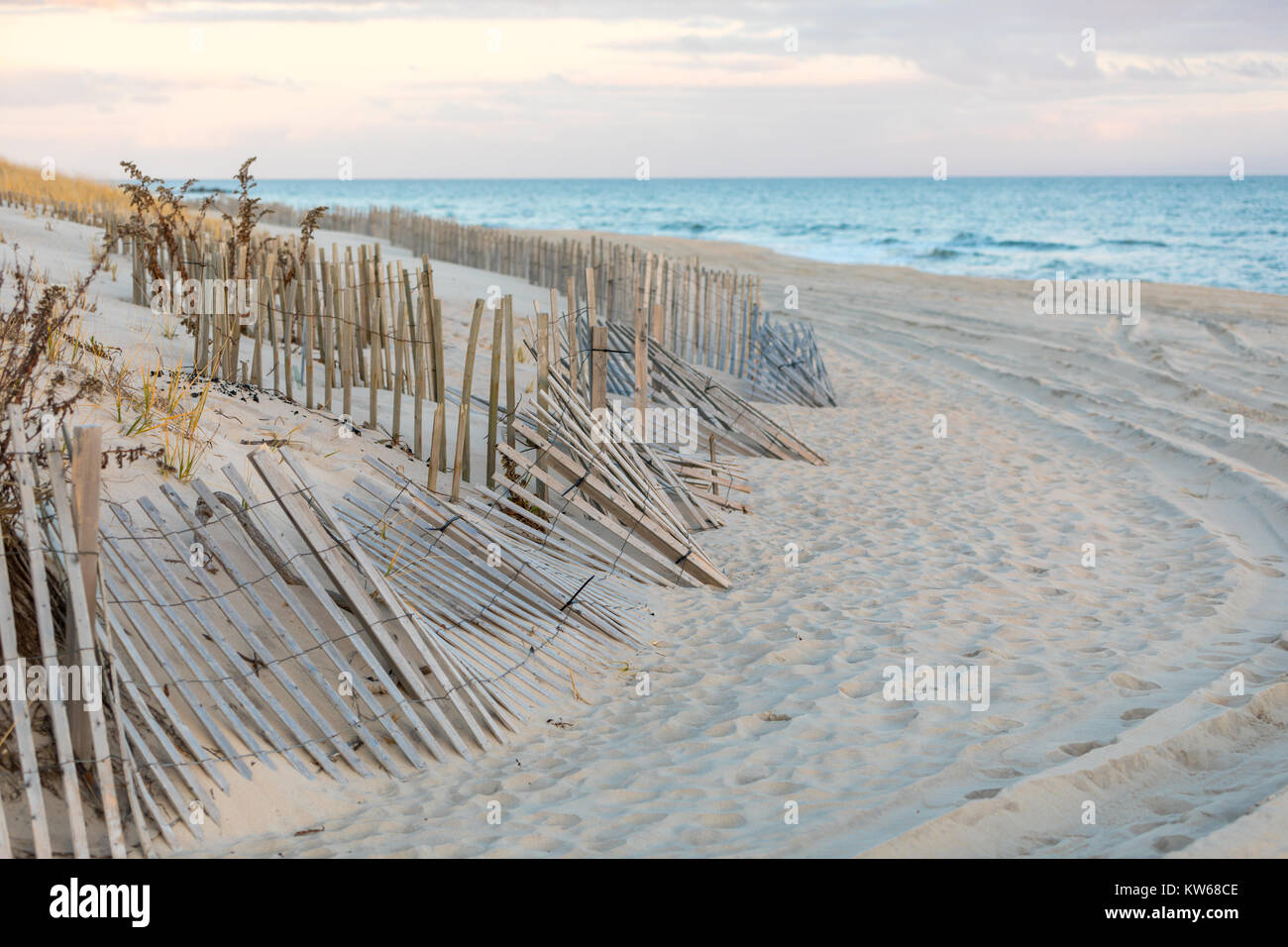 atlantic ocean beach with ocean in the background Stock Photo - Alamy
