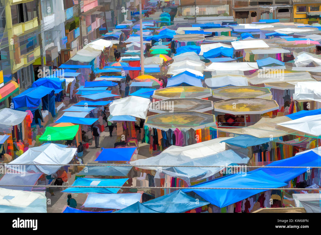 Otavalo market, Imbabura Province, Ecuador Stock Photo - Alamy