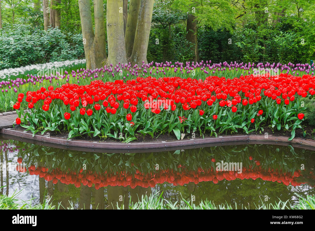 Holland netherlands lisse flower gardens hi-res stock photography and ...