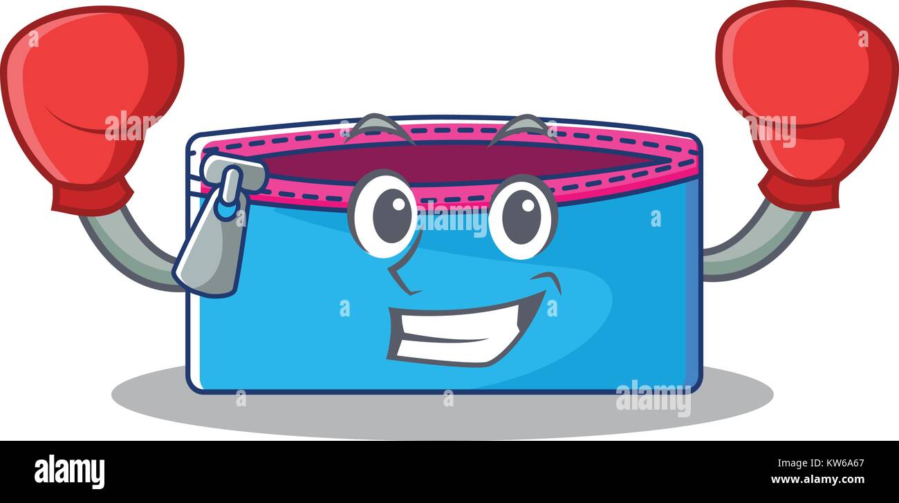Cartoon character pencil boxing gloves hi-res stock photography and ...