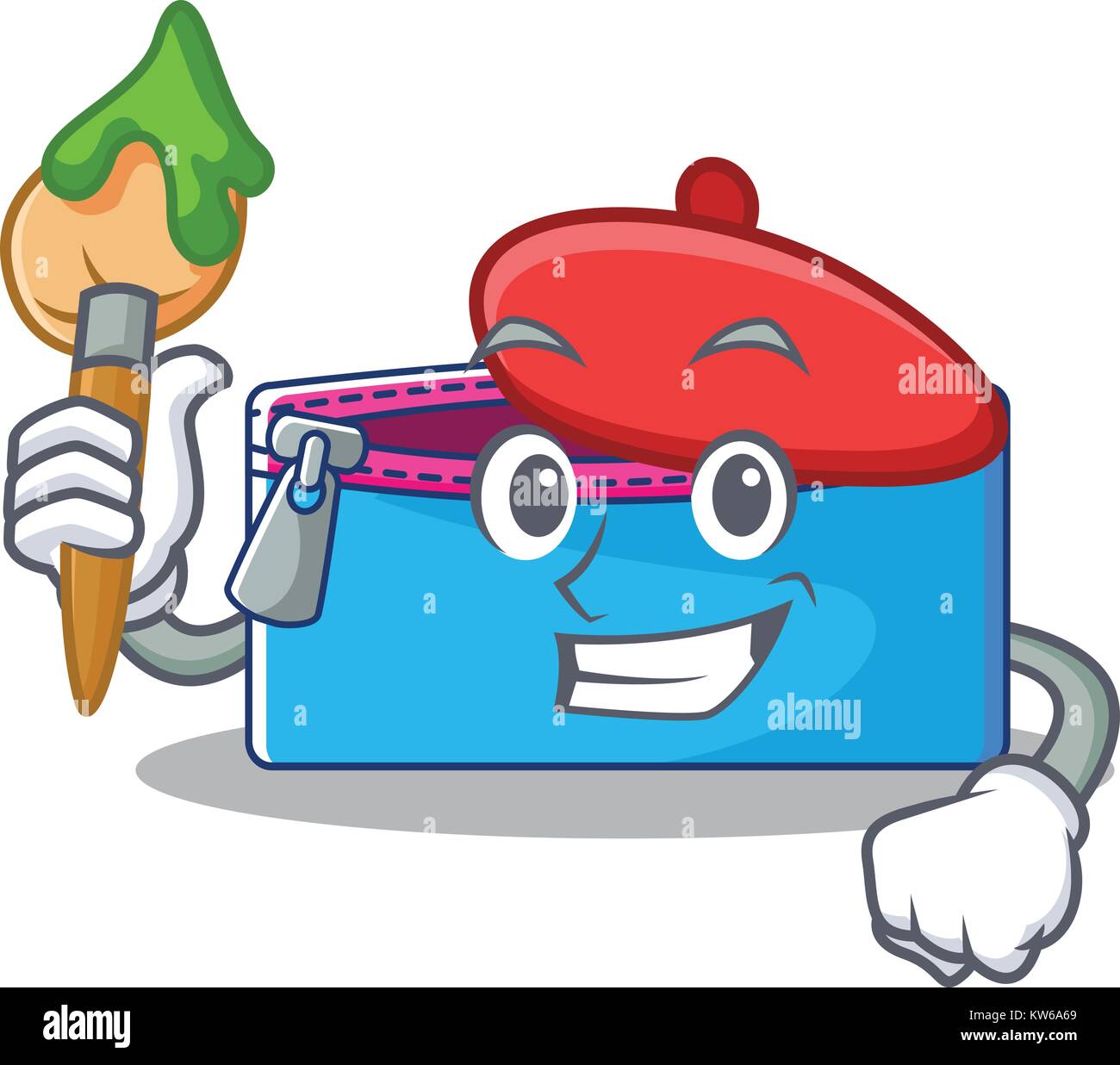 Artist pencil case character cartoon Stock Vector Image & Art - Alamy