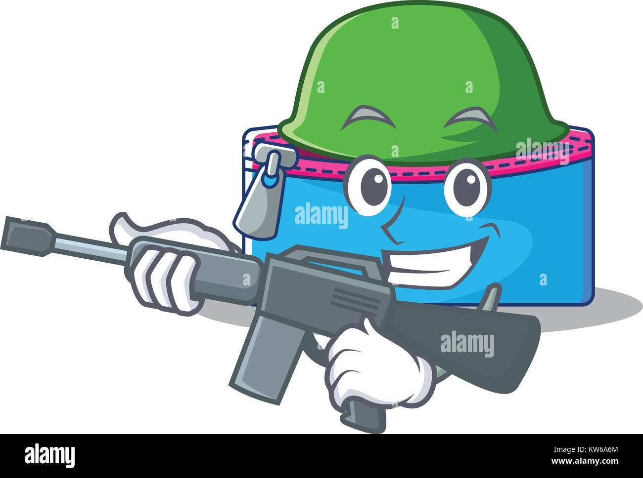 Army pencil case character cartoon Stock Vector Image & Art - Alamy