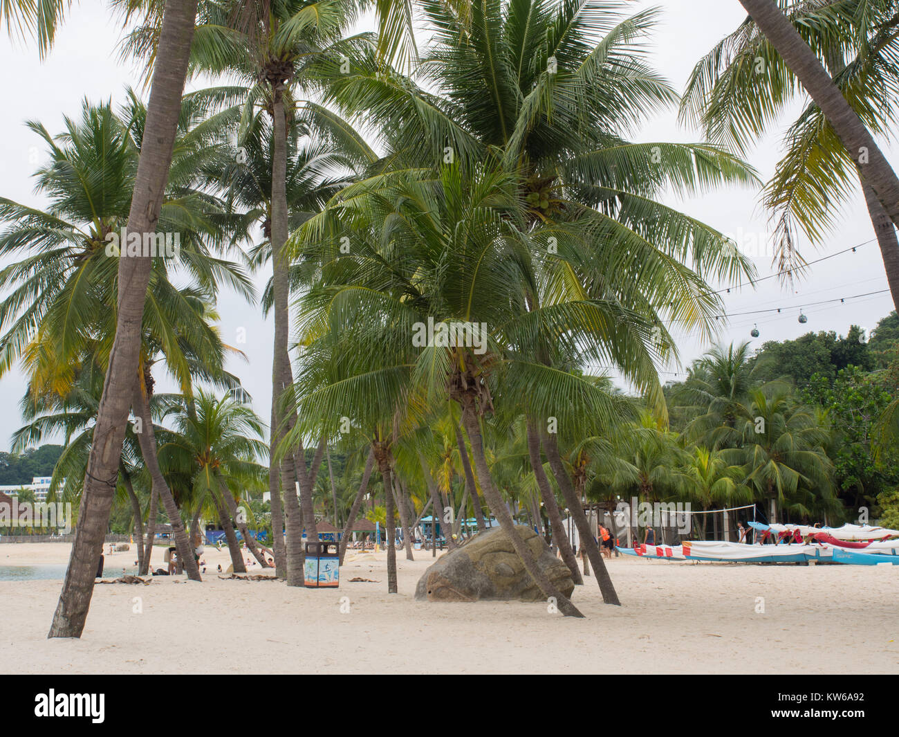 Sentosa Island Beach Stock Photo - Alamy