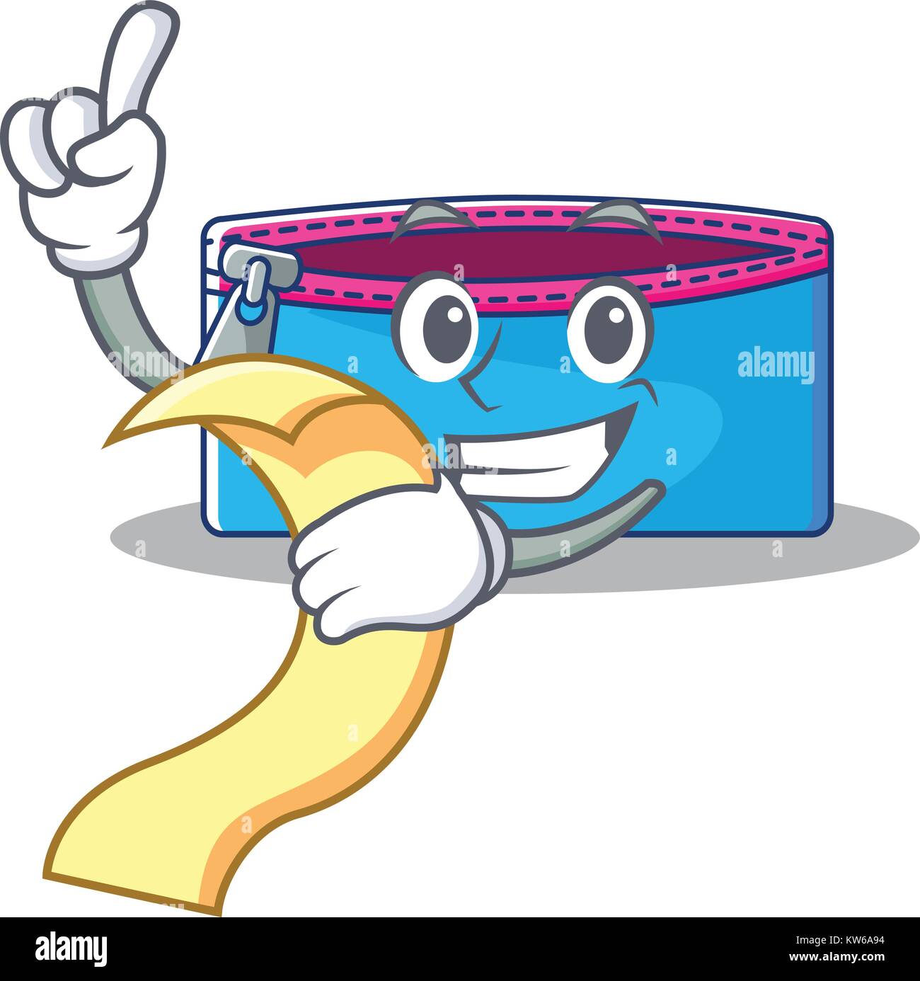 With menu pencil case character cartoon Stock Vector Image & Art - Alamy