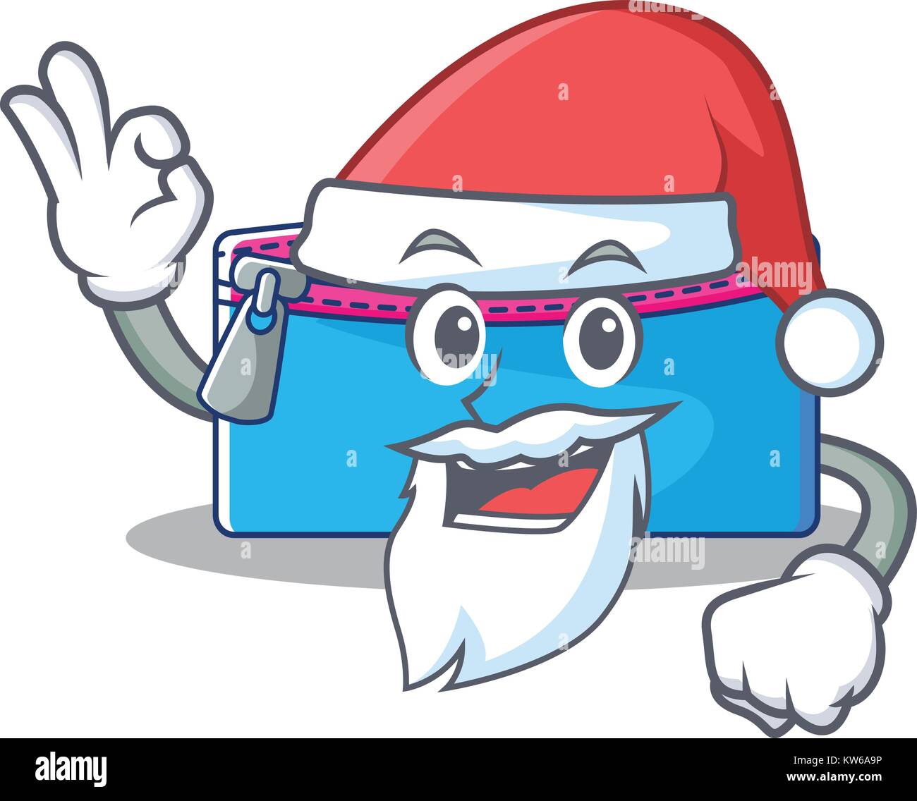 Santa pencil case character cartoon Stock Vector Image & Art - Alamy