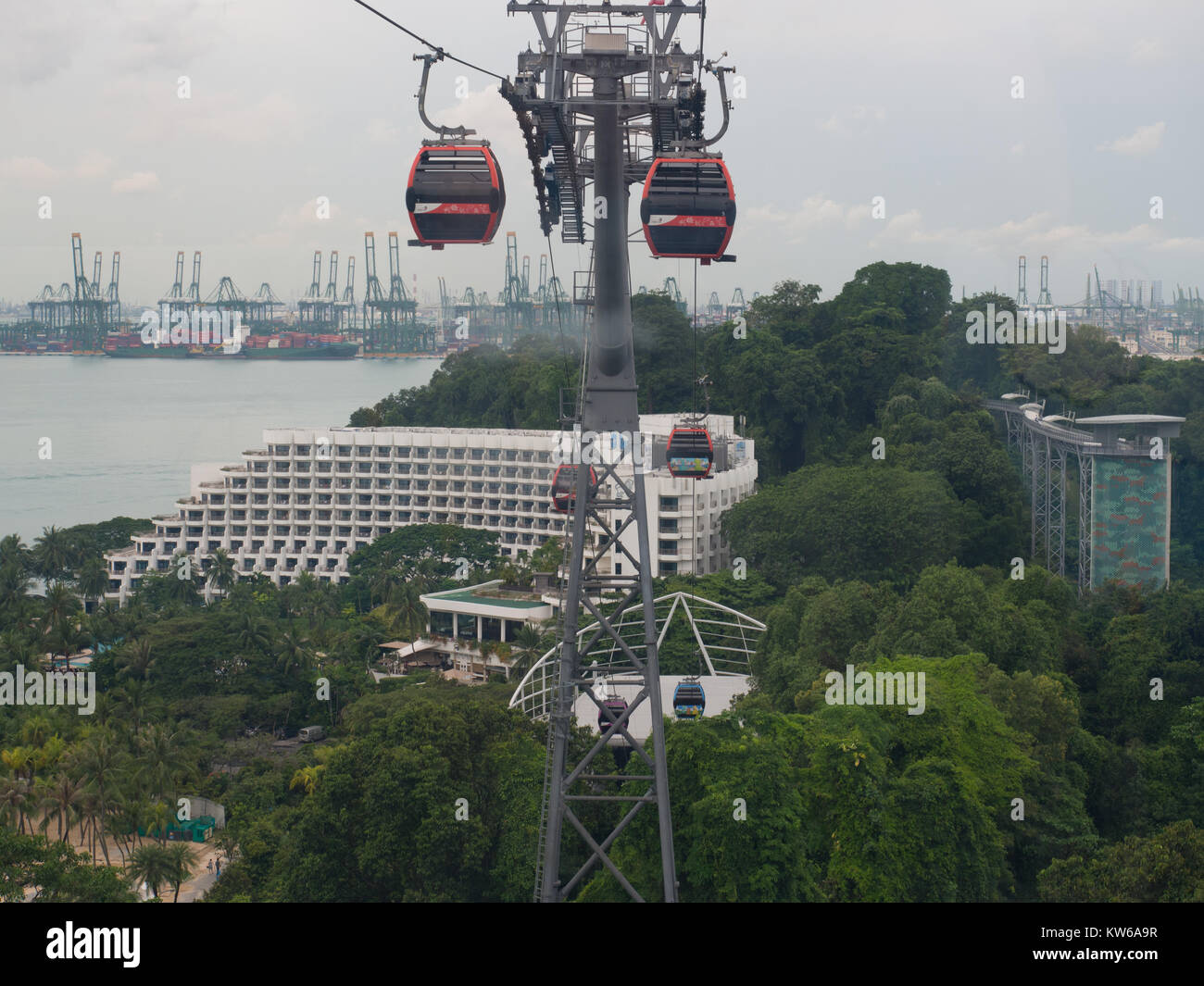 Sentosa Island Cable Car Stock Photo - Alamy
