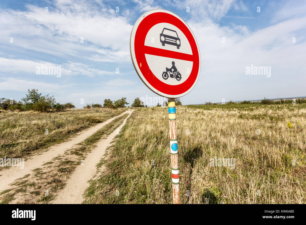 No entry traffic sign, Czech Republic Stock Photo - Alamy