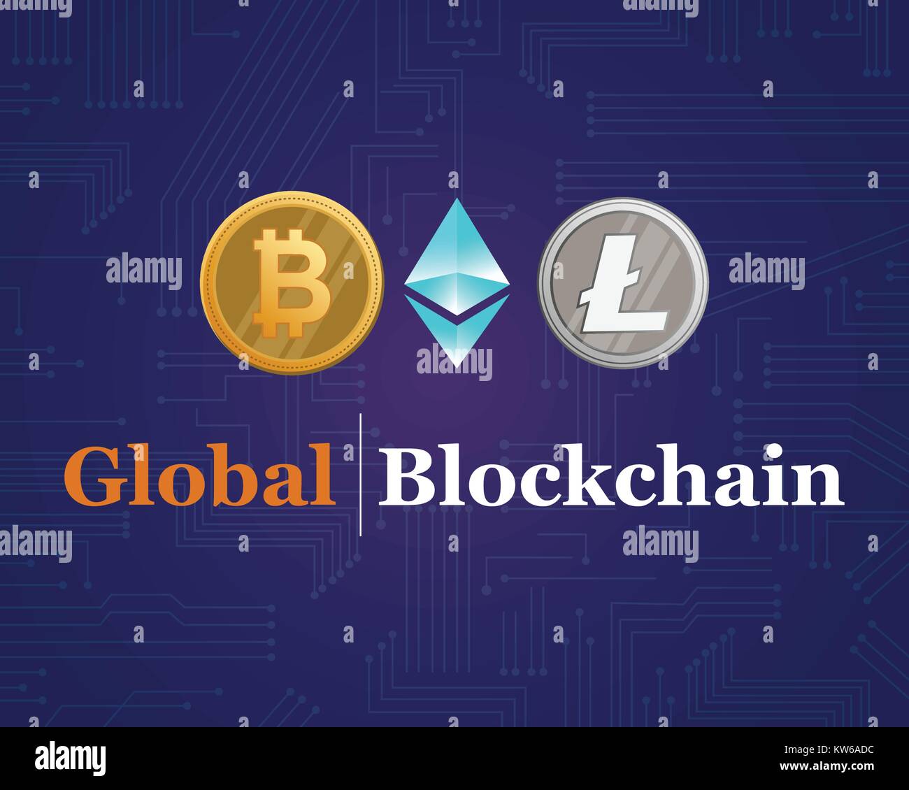 Blockchain design background collection vector Stock Vector Image & Art - Alamy