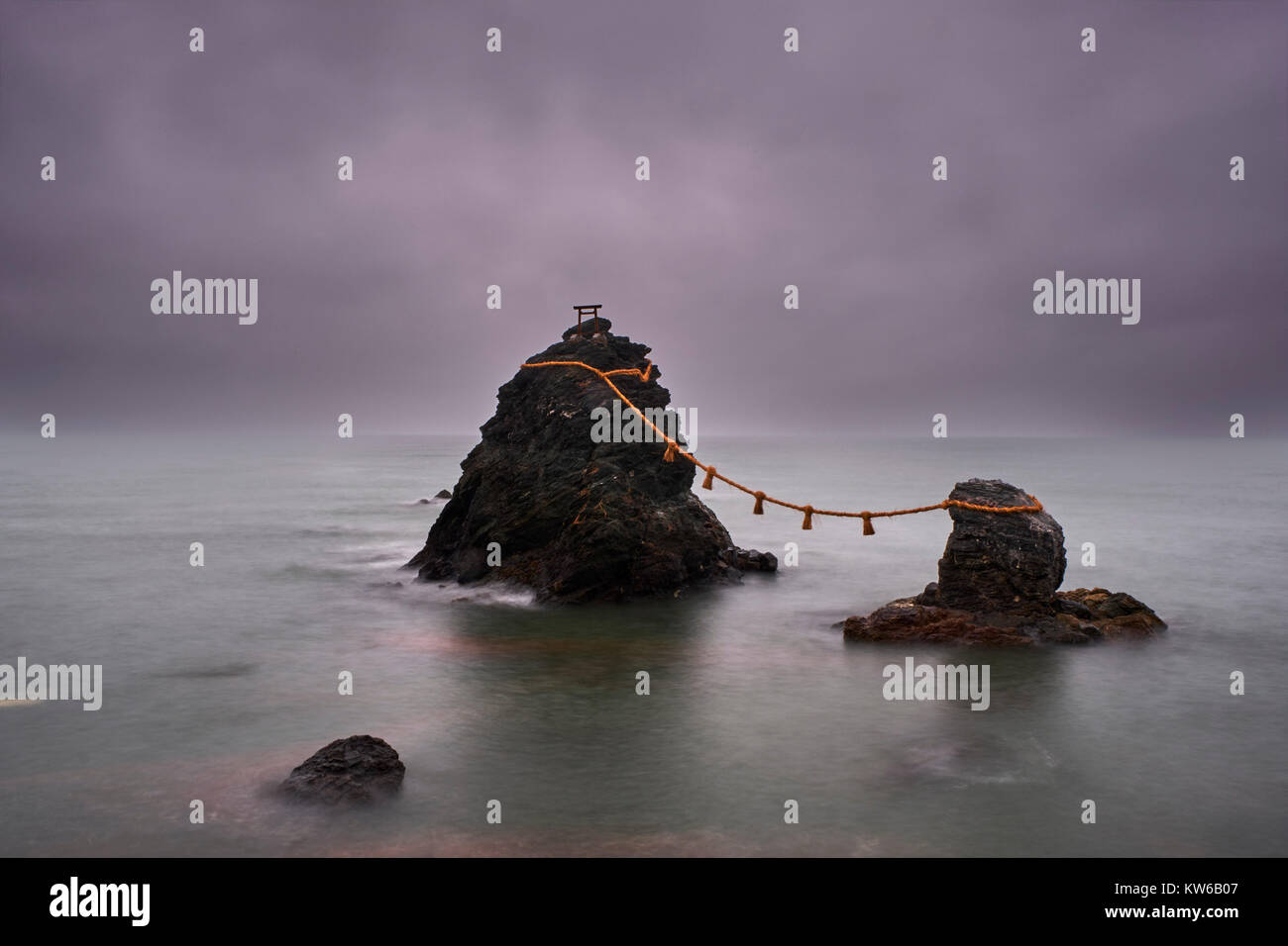Japan, Honshu island, Ise Shima, Mie region, Futami, Meoto-Iwa (Wedded ...