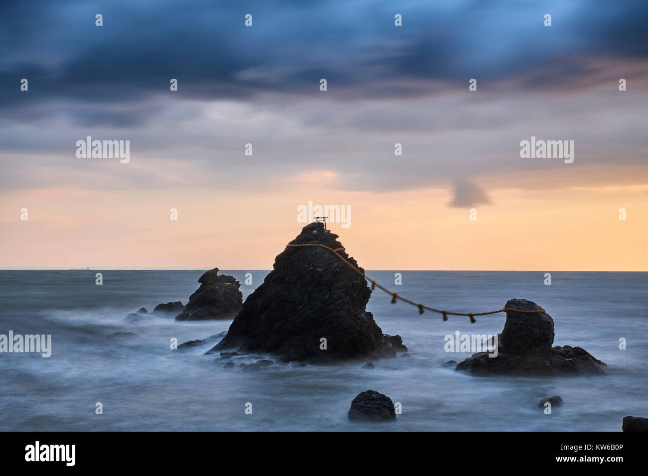 Japan, Honshu island, Ise Shima, Mie region, Futami, Meoto-Iwa (Wedded ...