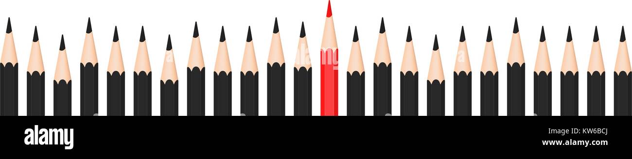 Seamless pencils horizontal pattern illustration for design Stock ...