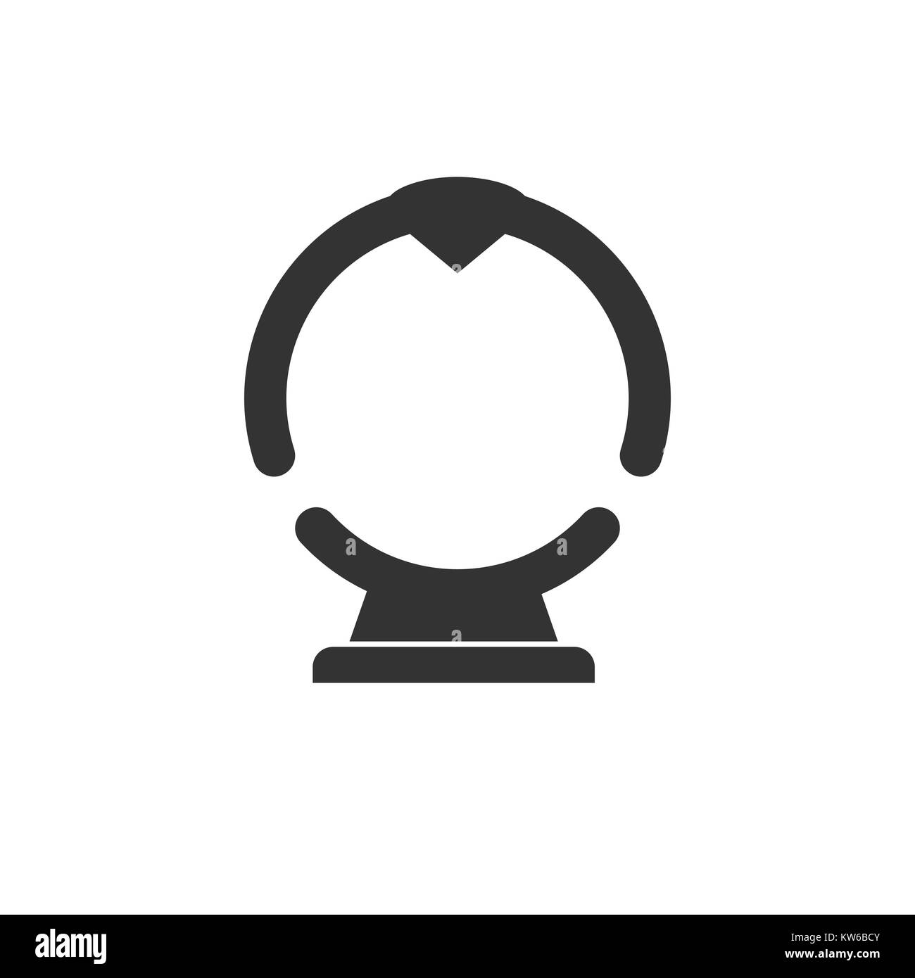 Spinning wheel sign illustration. Simple flat icon Stock Vector Image ...