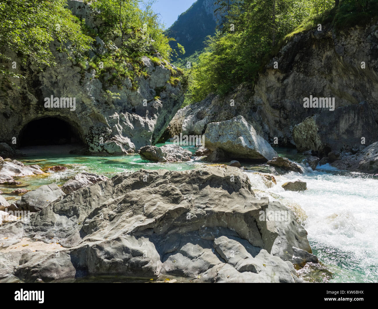 soca shortly after the third gorge Stock Photo - Alamy