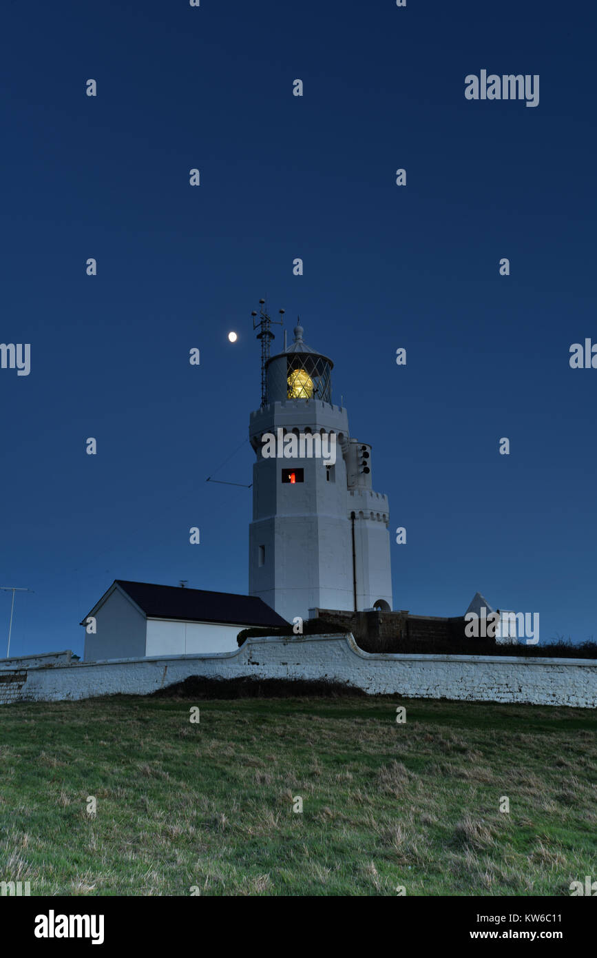 The trinity house navigational warning lighthouse at St Catherines ...