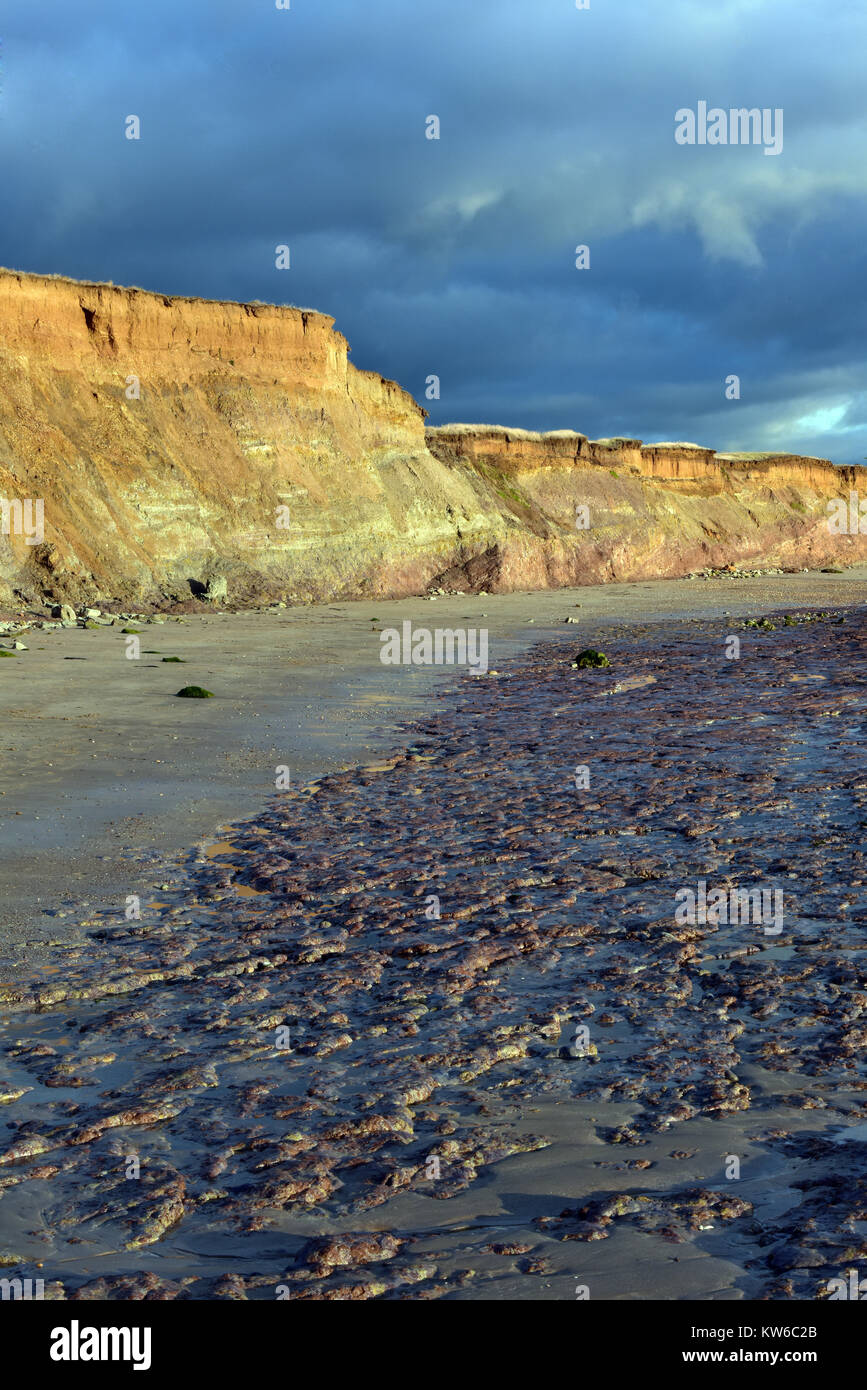 a beautiful seascape of the cliffs on the southern side of the isle of ...