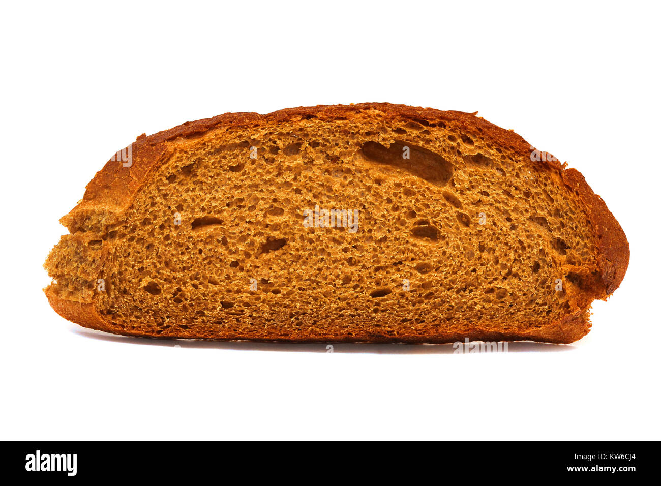brown bread isolated on white background Stock Photo - Alamy