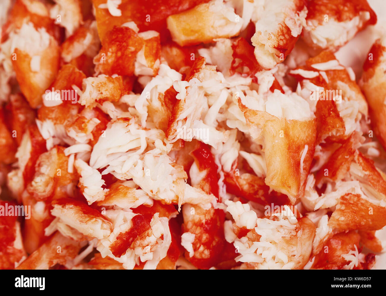 Lobster and Crab Meat Closeup Background. Gourmet Food Stock Photo - Alamy