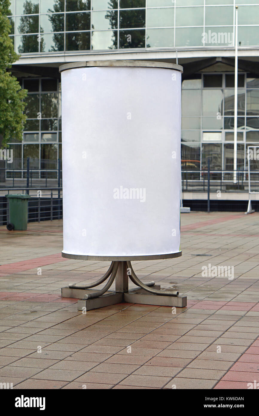 Advertising column billboard with empty space Stock Photo - Alamy