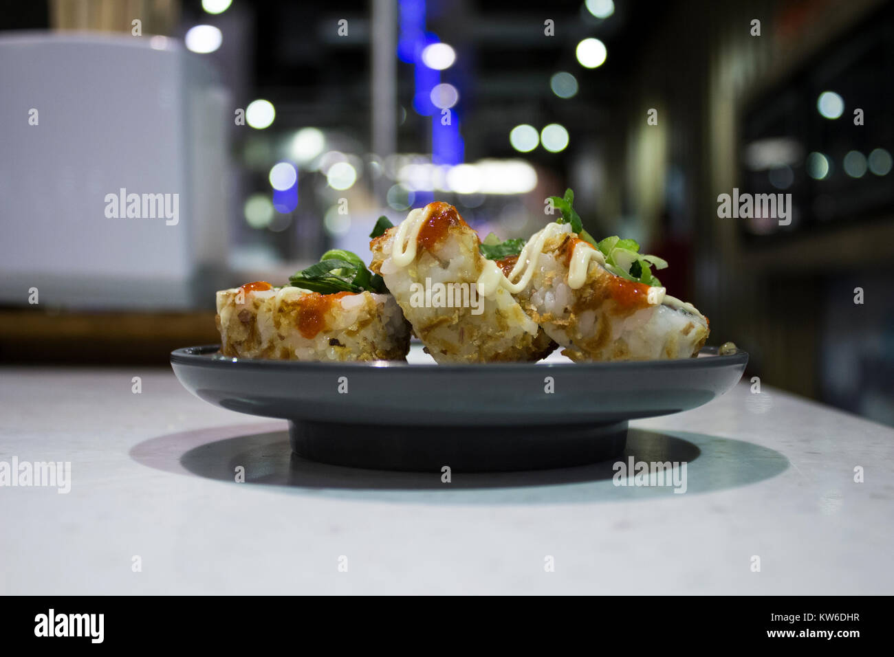 Yo sushi restaurant dish hi-res stock photography and images - Alamy