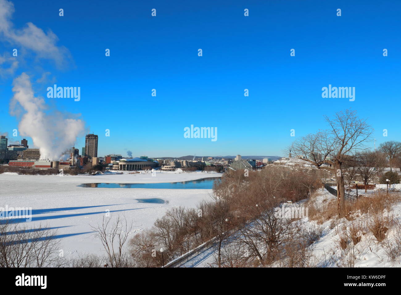 Cold Canadian day Stock Photo - Alamy