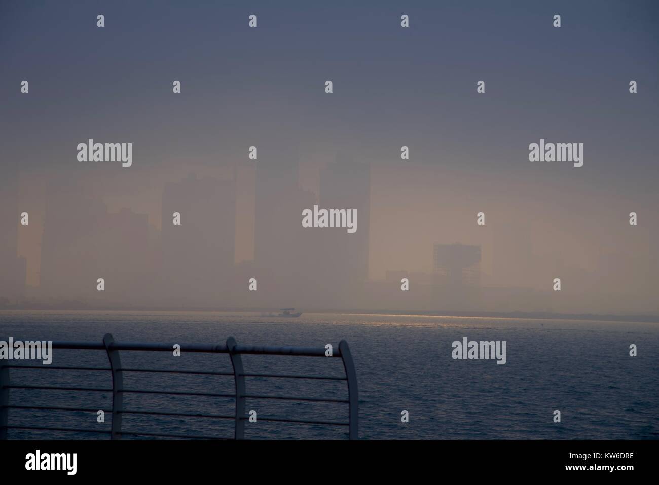 Foggy day at Bahrain Stock Photo - Alamy