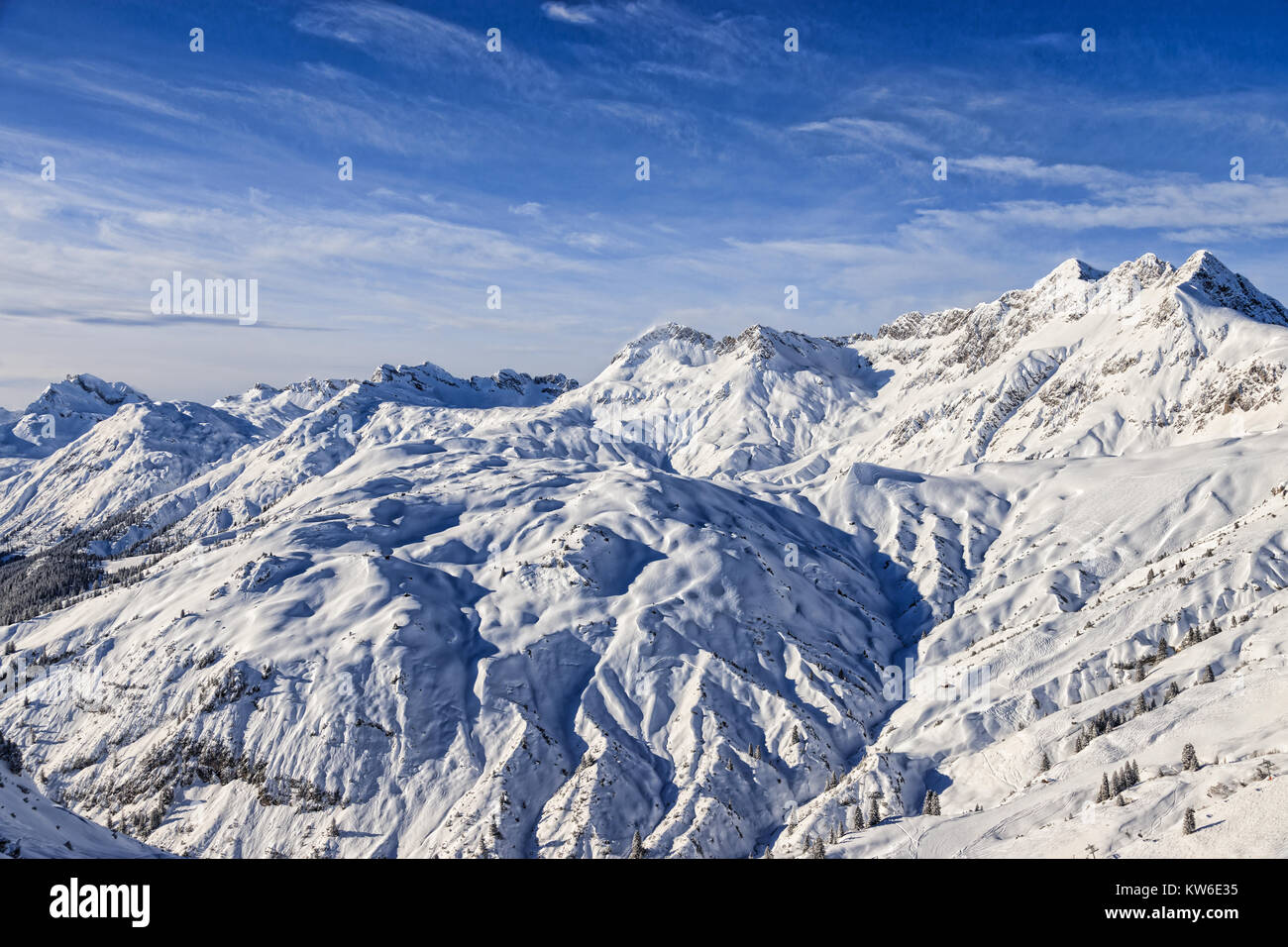 Skiing at Arlberg Stock Photo - Alamy