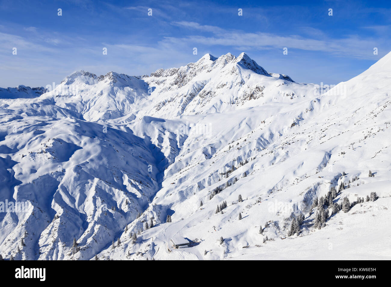 Skiing at Arlberg Stock Photo - Alamy