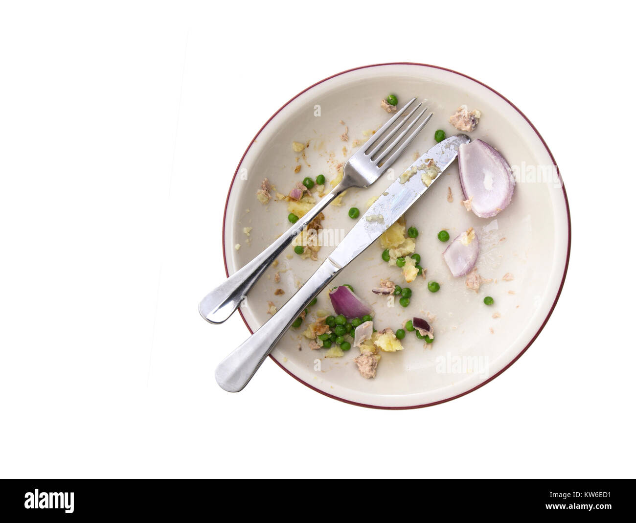 Empty plate food dirty hi-res stock photography and images - Alamy