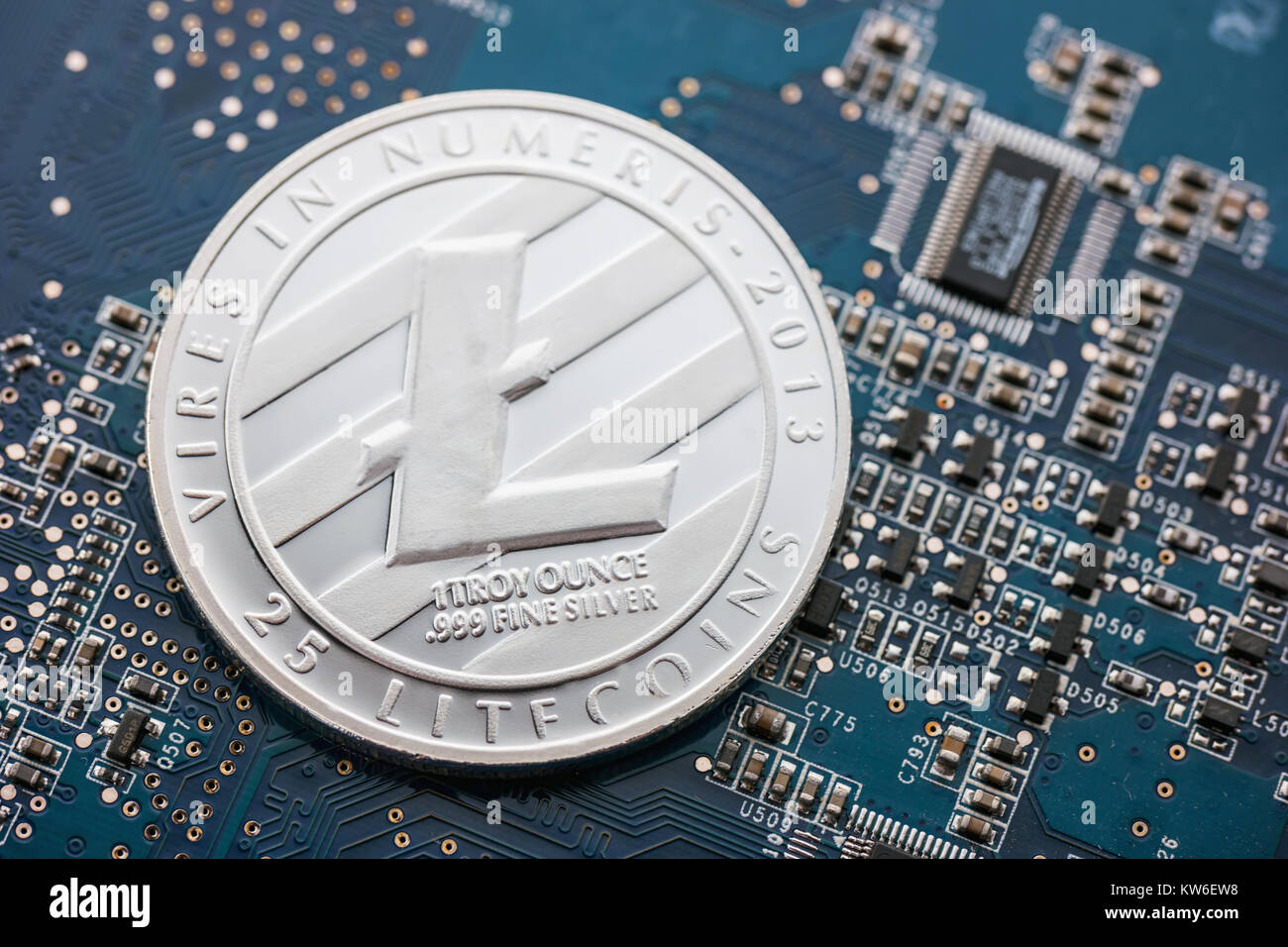 Silver litecoin hi-res stock photography and images - Alamy
