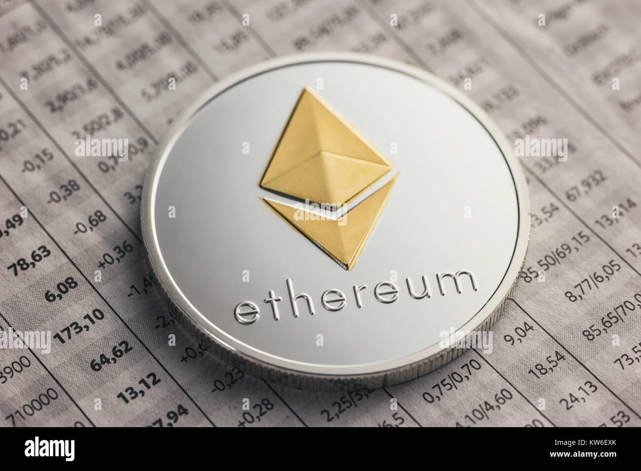 ethereum coin on exchange charts Stock Photo - Alamy