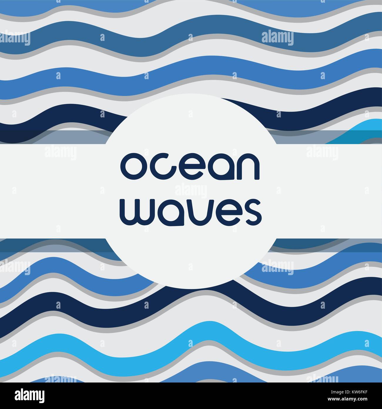 natural ocean waves background design vector illustration Stock Vector ...