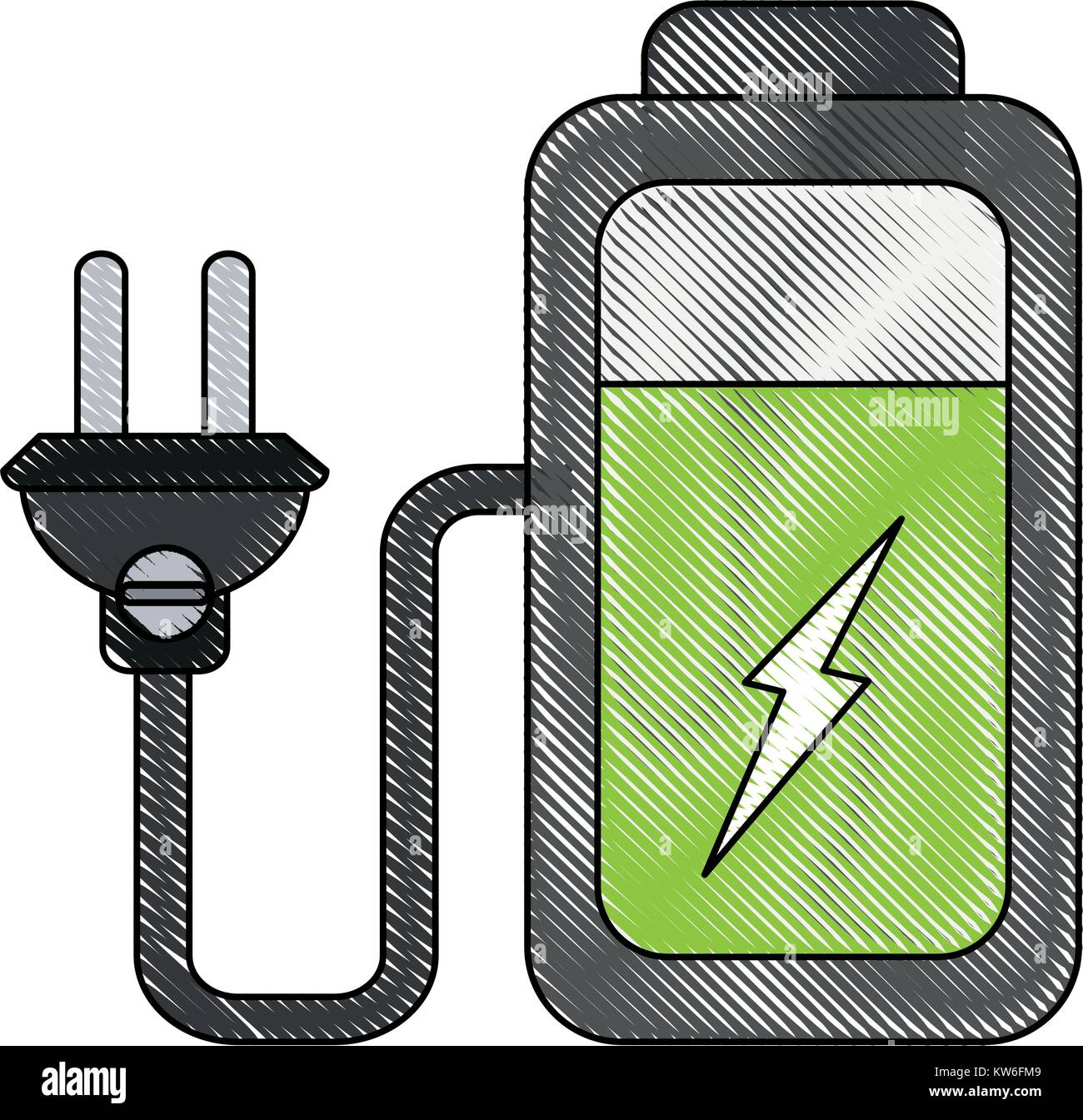 Battery with plug Stock Vector Image & Art - Alamy