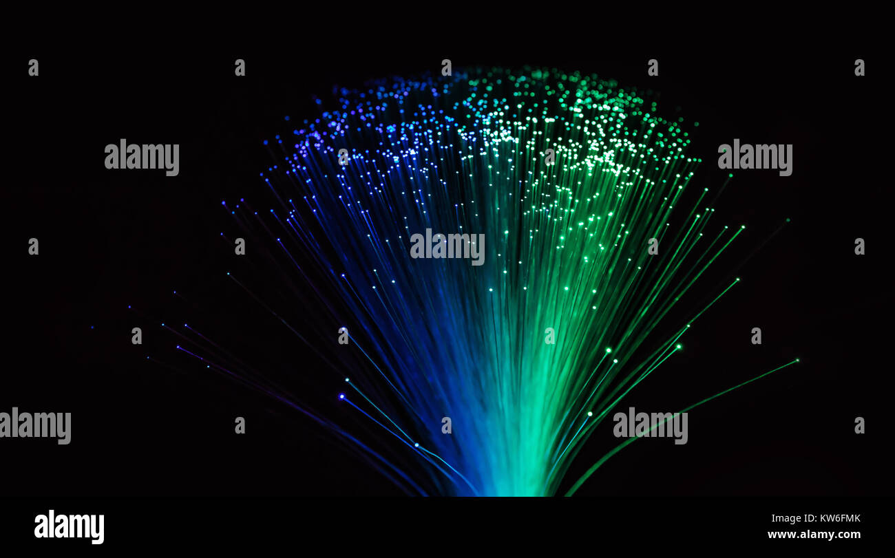 color fiber optical background on black, Fiber optics lights abstract ...