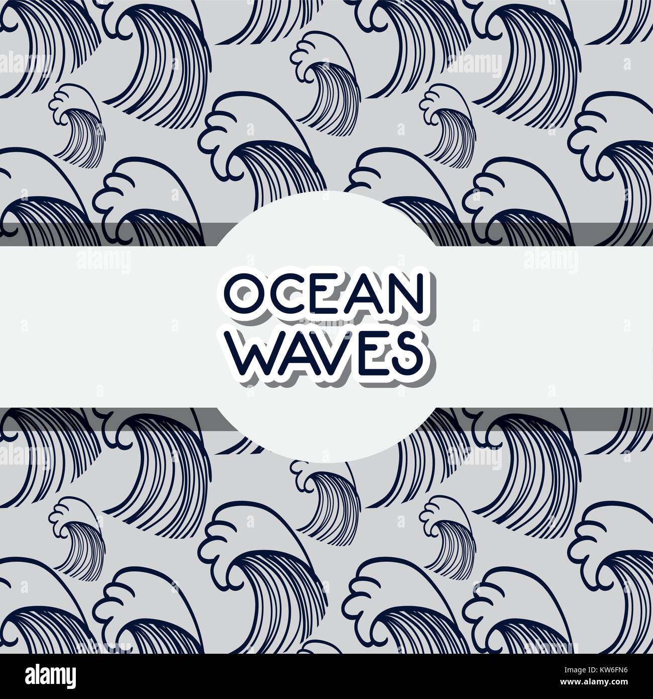 natural ocean waves background design vector illustration Stock Vector ...