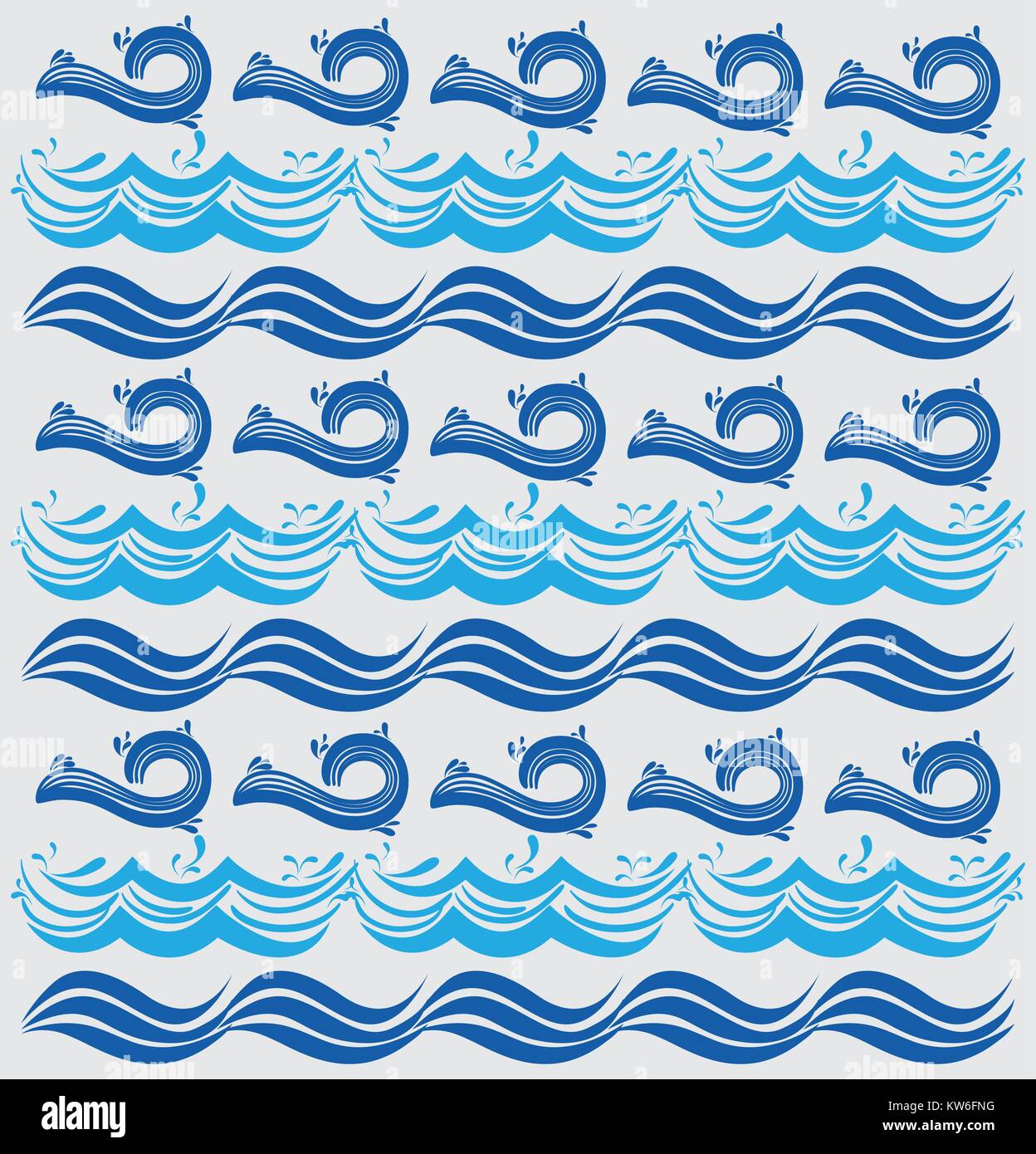 natural ocean waves background design vector illustration Stock Vector ...