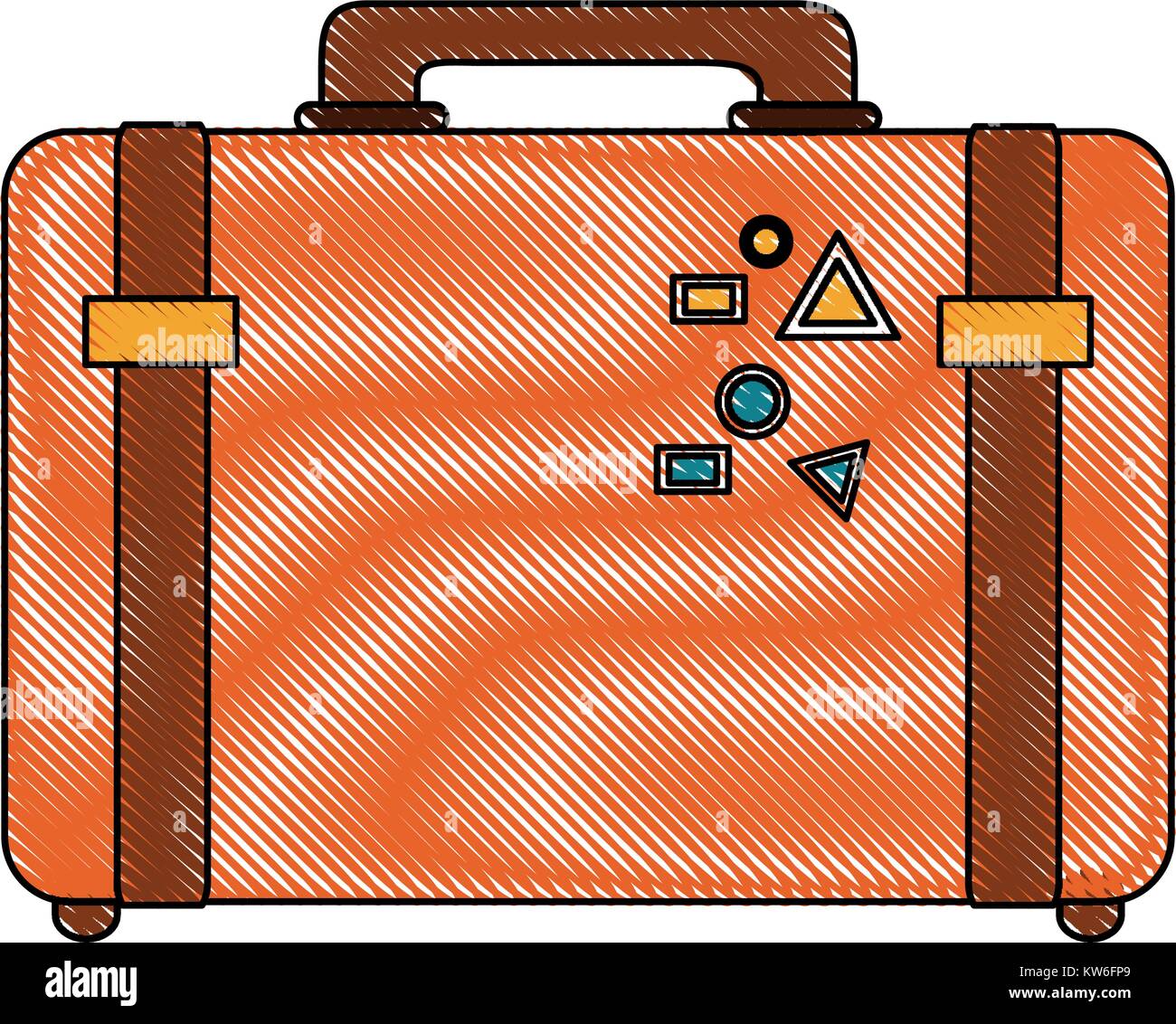 Travel suitcase symbol Stock Vector Image & Art - Alamy