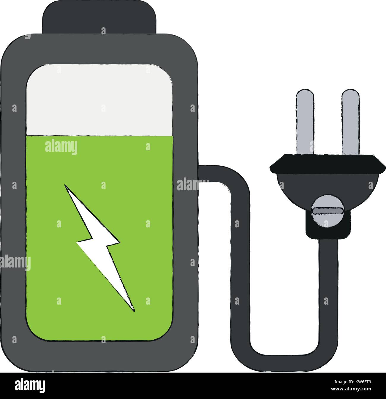 Battery with plug Stock Vector Image & Art - Alamy