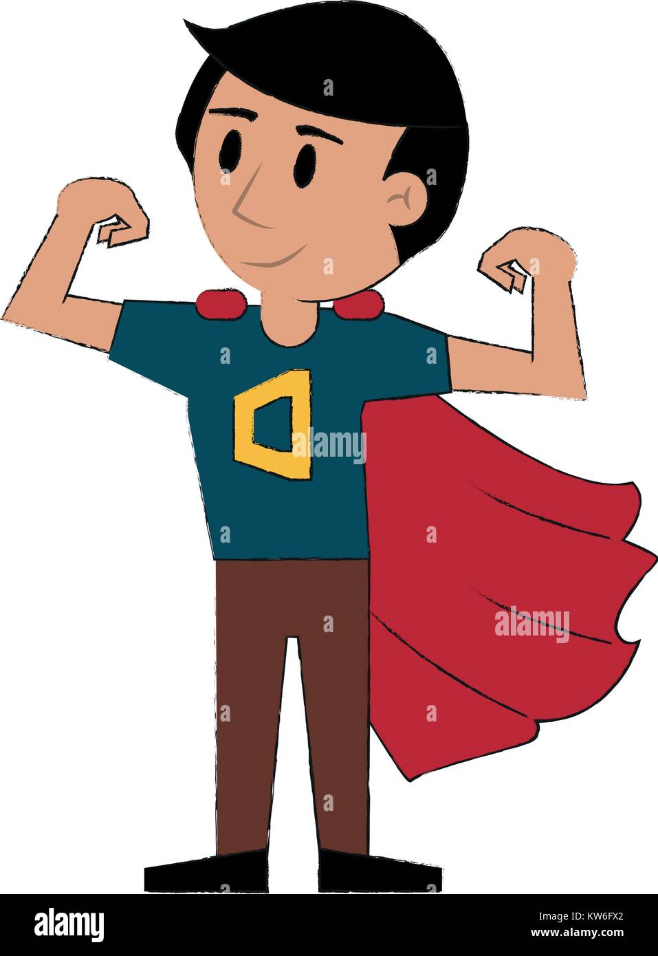 Superhero young man cartoon Stock Vector Image & Art - Alamy