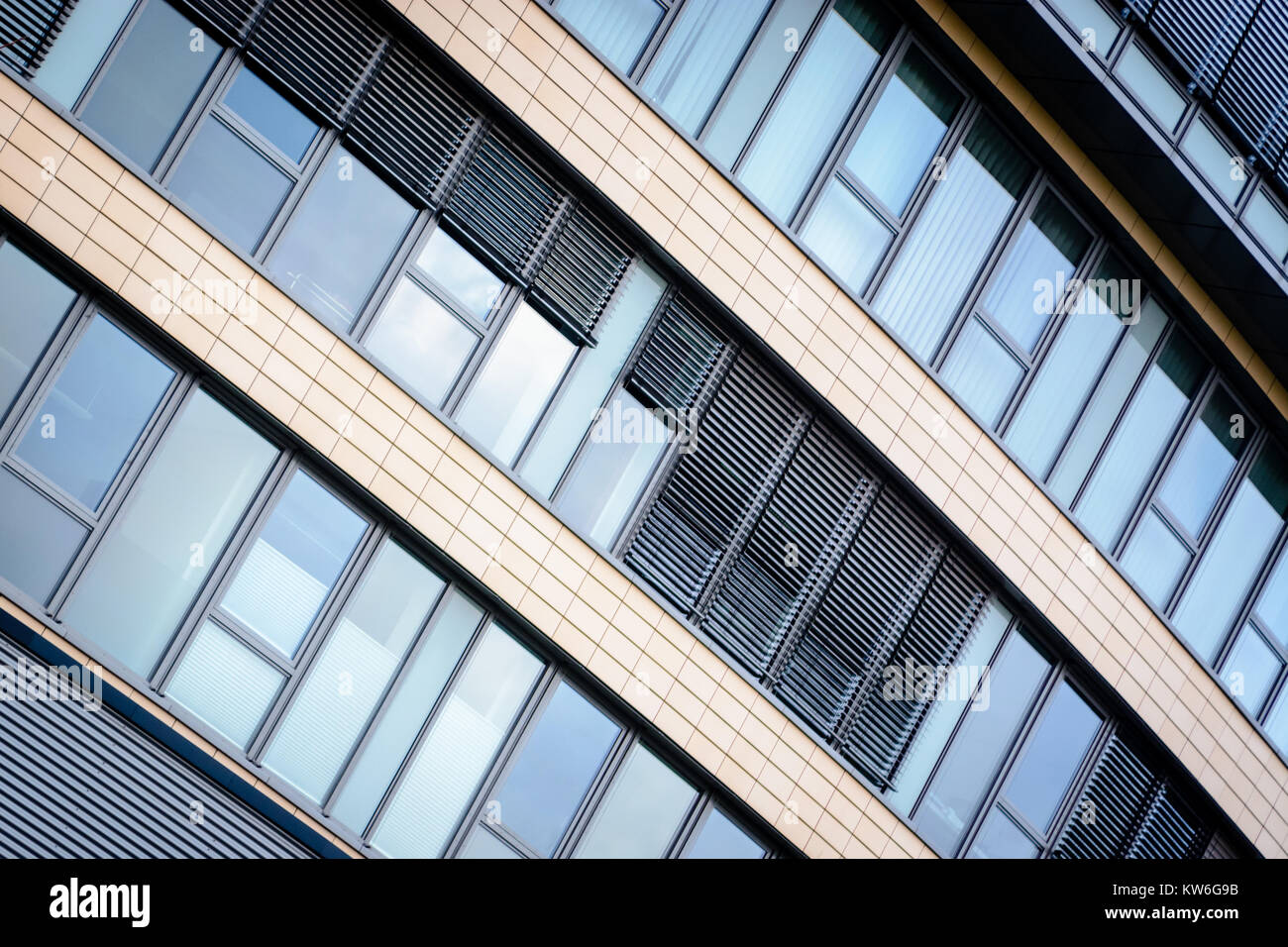 Windows in Business Tower Stock Photo - Alamy
