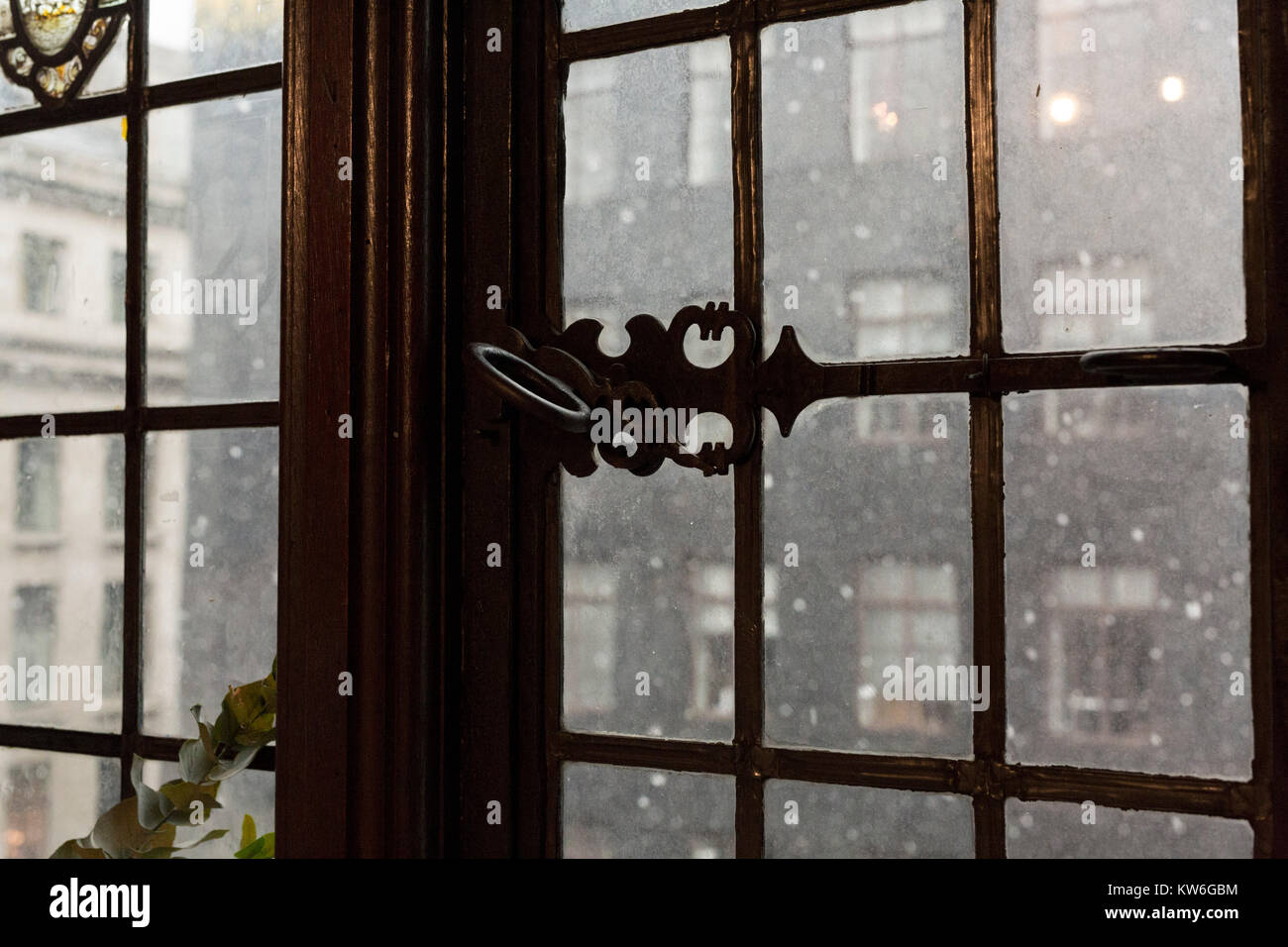 Detail of interior of window at Liberty department store in London ...