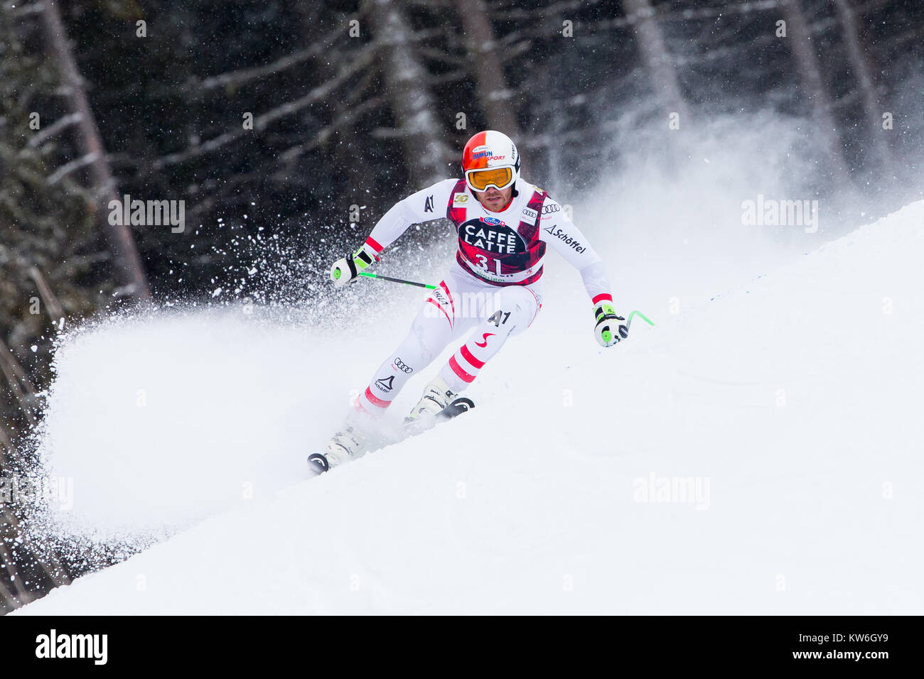 Val Gardena, Italy 15 December 2017. WALDER Christian (Aut) competing in the Audi Fis Alpine ...