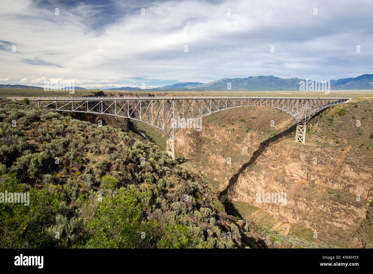 Rio Grand Gorge Bridge State Park, New Mexico Stock Photo - Alamy