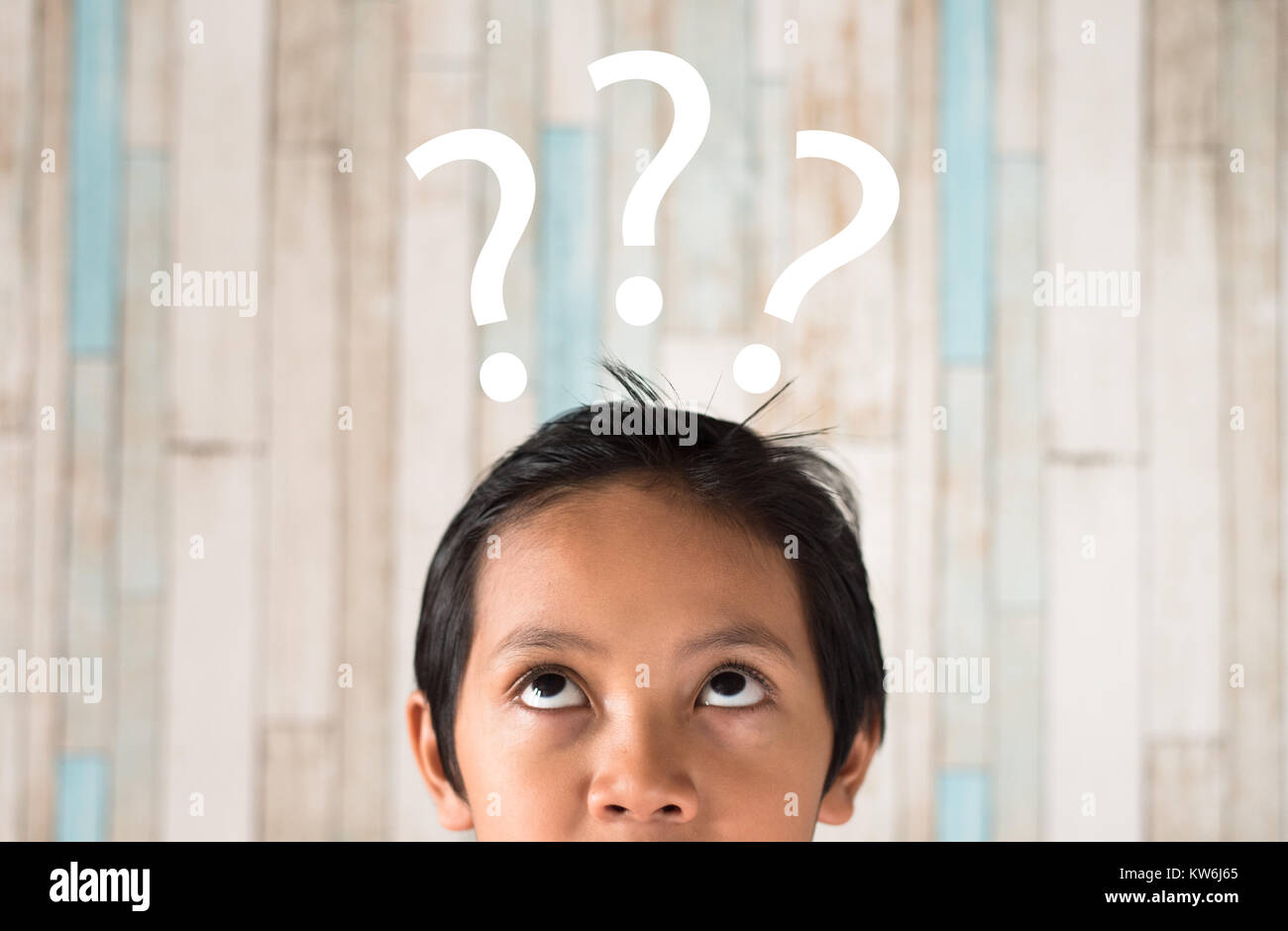 Question mark face child hi-res stock photography and images - Alamy